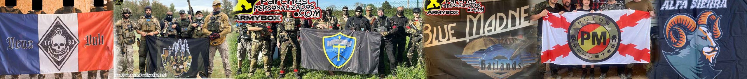 Banderas personalizadas - parches